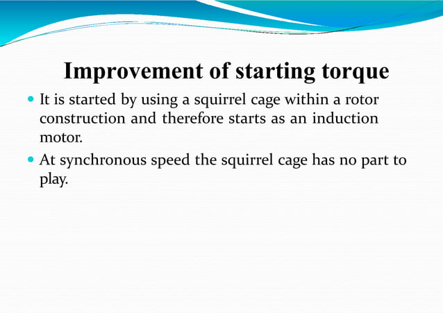 synchronous motor, Starting Torque, Types, Equivalent Circuit, Torque ...