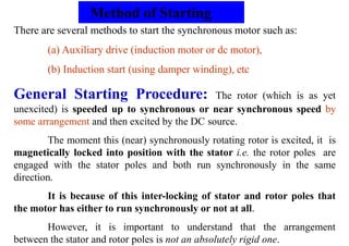 synchronous motor, Starting Torque, Types, Equivalent Circuit, Torque ...