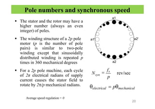 synchronous motor, Starting Torque, Types, Equivalent Circuit, Torque-speed characteristics | PDF