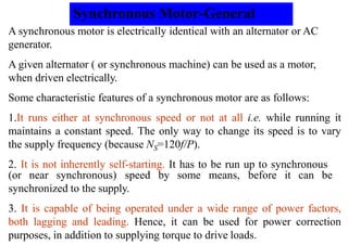 synchronous motor, Starting Torque, Types, Equivalent Circuit, Torque ...