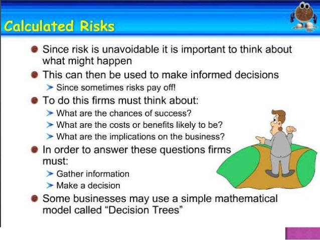 4 taking calculated risks
