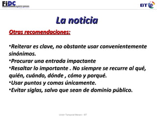 4. Taller De Noticia Radial | PPT