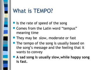 tempo and dynamics | PPT