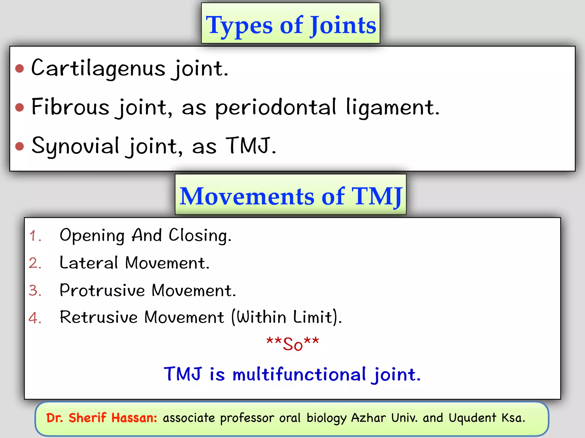 Temporomandibular joint dr sherif hassan oral biology Azhar Univ. and ...
