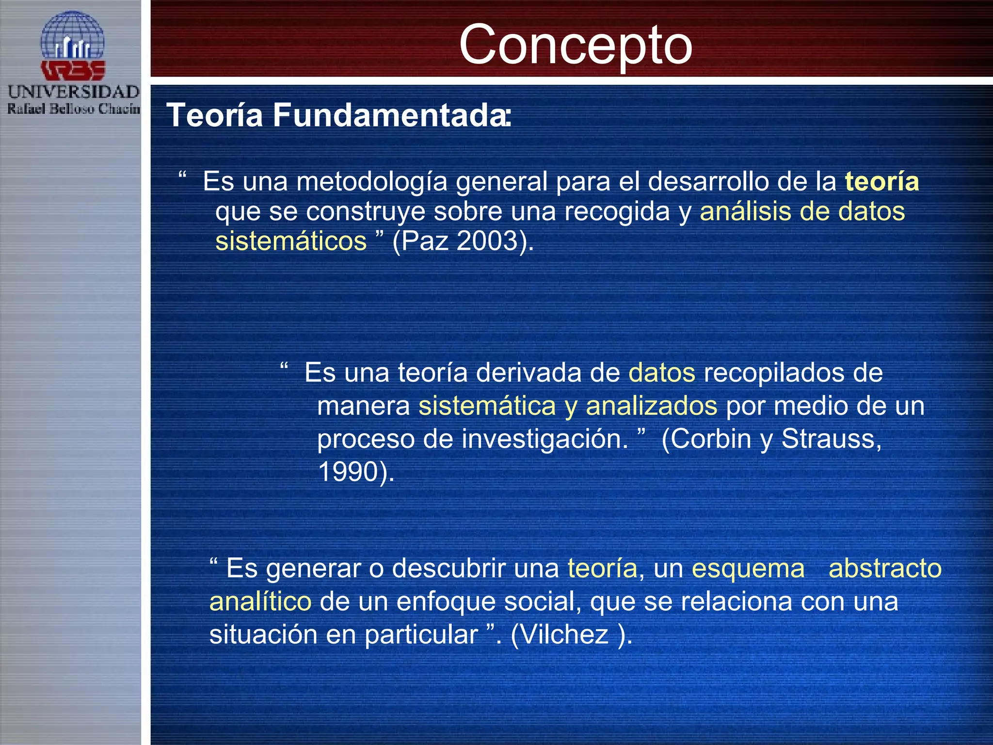 4 Teoria Fundamentada | PPT