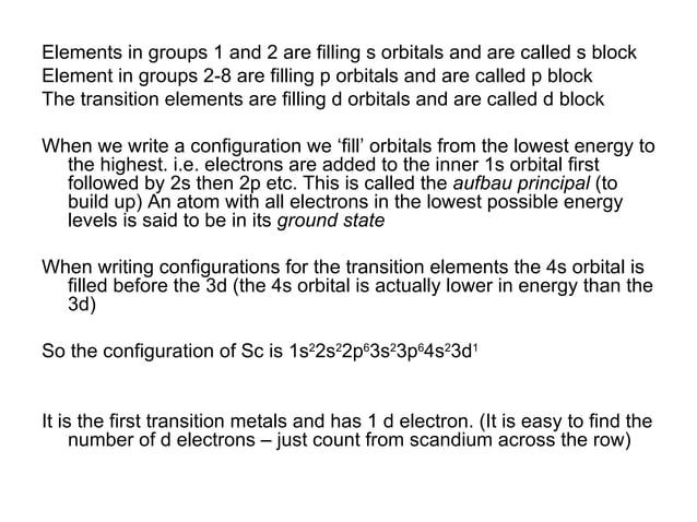 4 The Atom & Electronic Configuration | PPT | Chemistry | Science