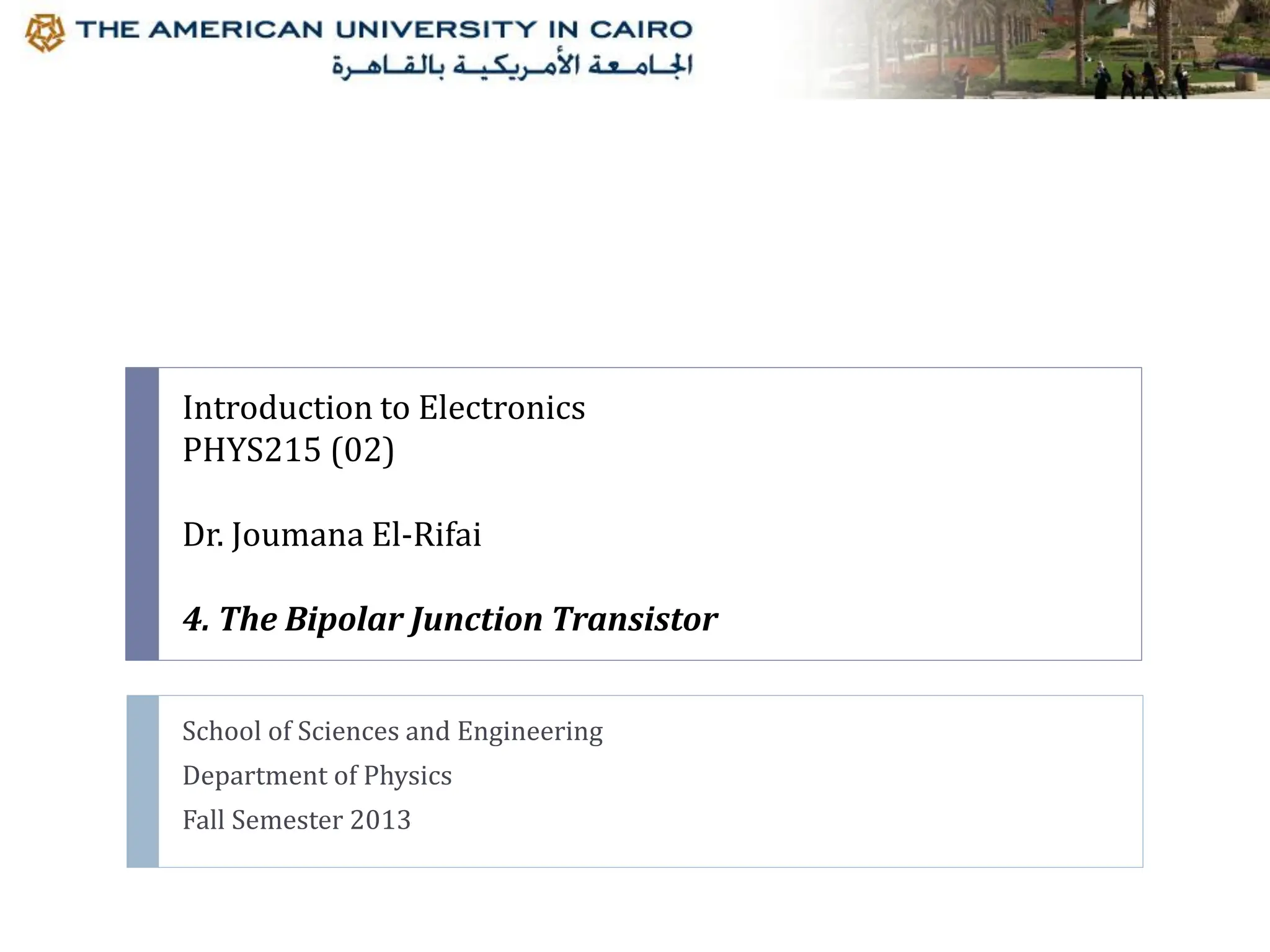 4-The Bipolar Junction Transistor.pdffff | PDF