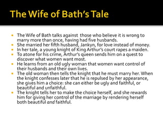 4 the canterbury tales summar (important stories) | PPTX | Christianity ...