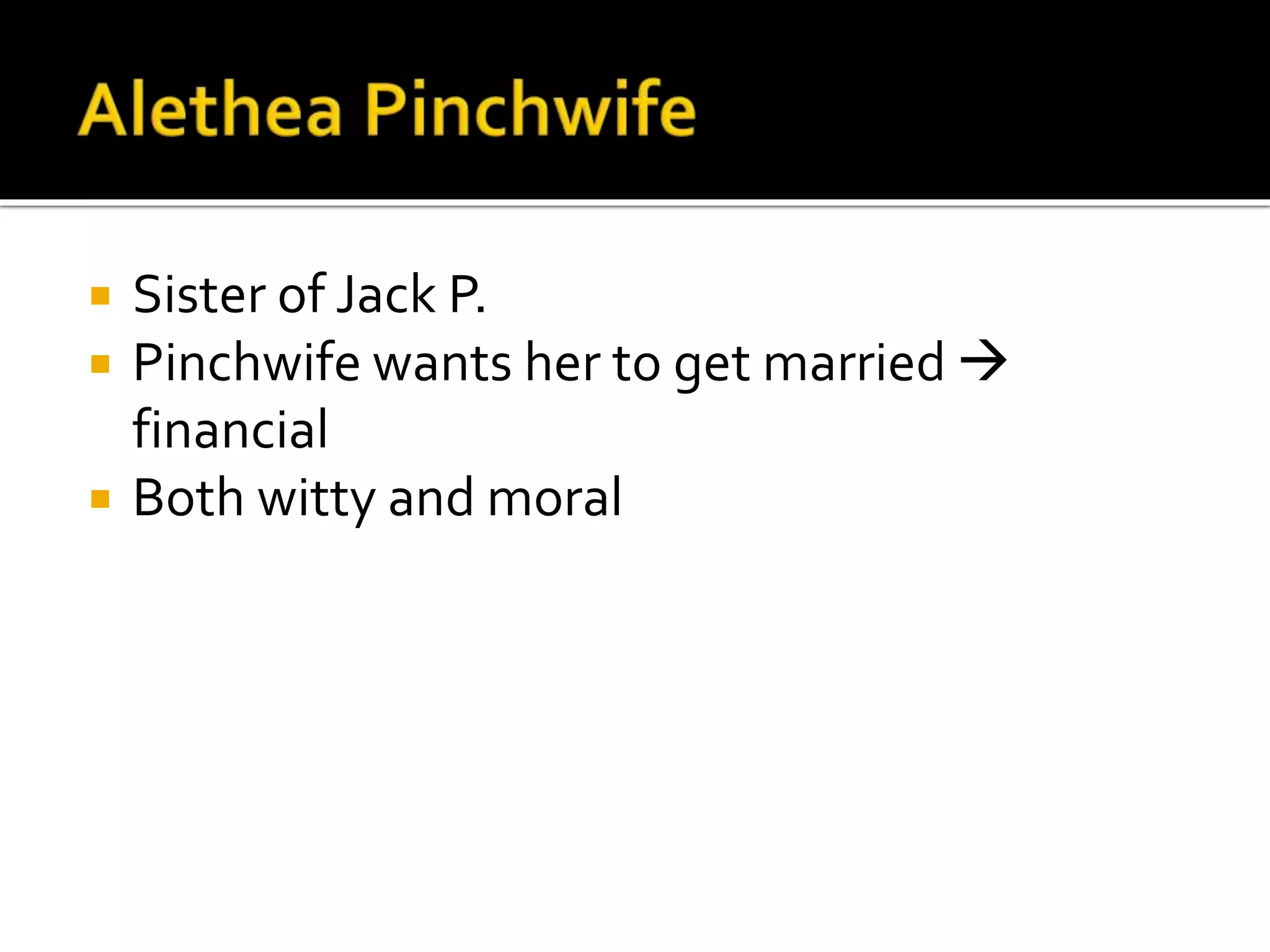 4 the country wife characters | PPTX