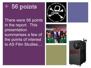 The DCMS Jan 2012 Film Policy Review | PPT