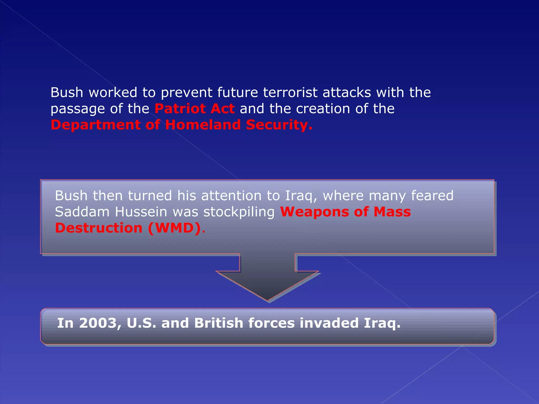 U9L4: The george w. bush presidency | PPT