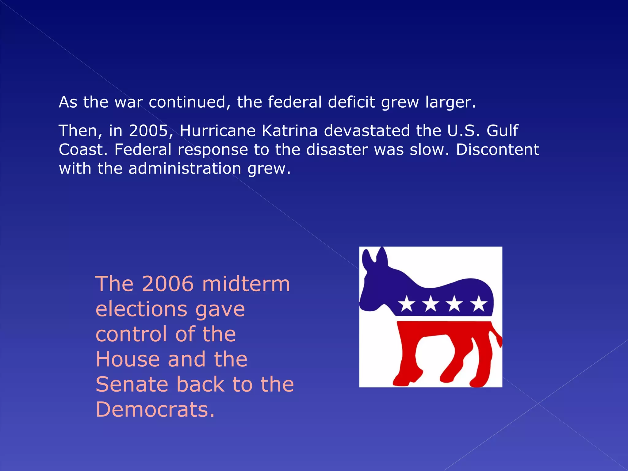 U9L4: The george w. bush presidency | PPT