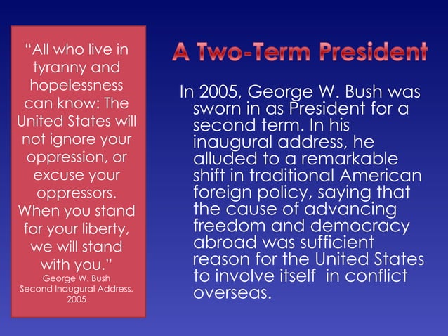 U9L4: The george w. bush presidency | PPT