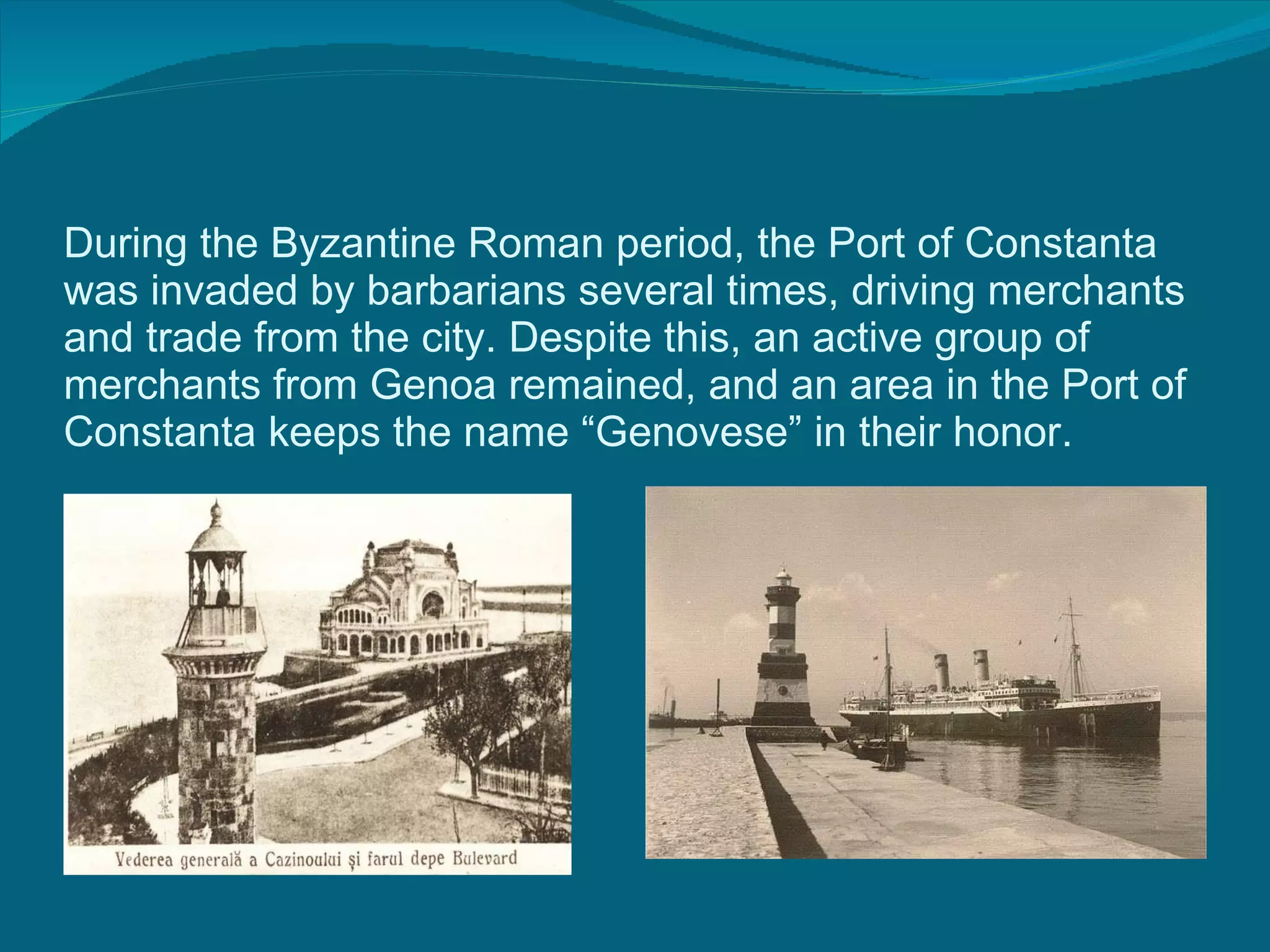 The history of the development of the Constanta harbor | PPT