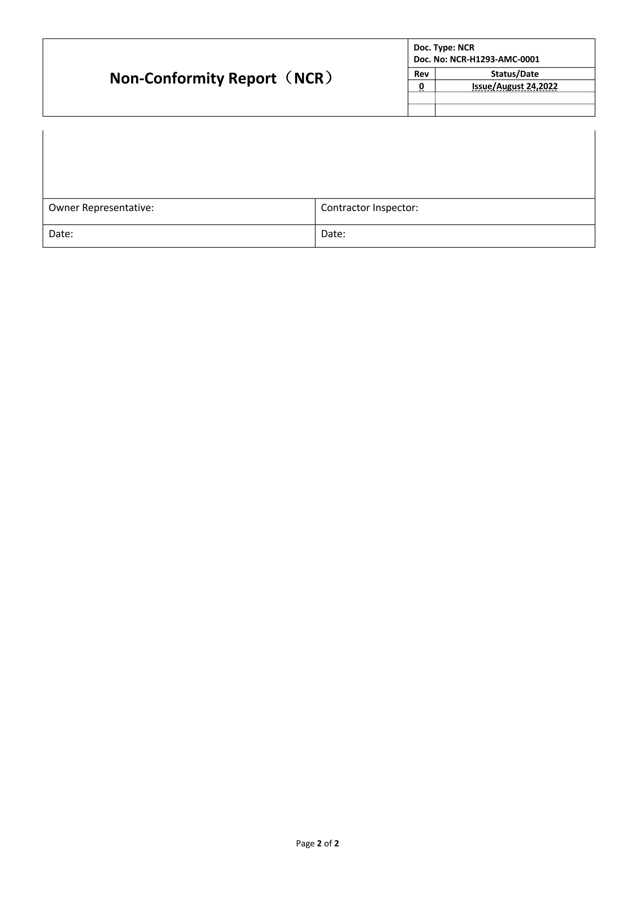 4- The NCR action and complete form.doc