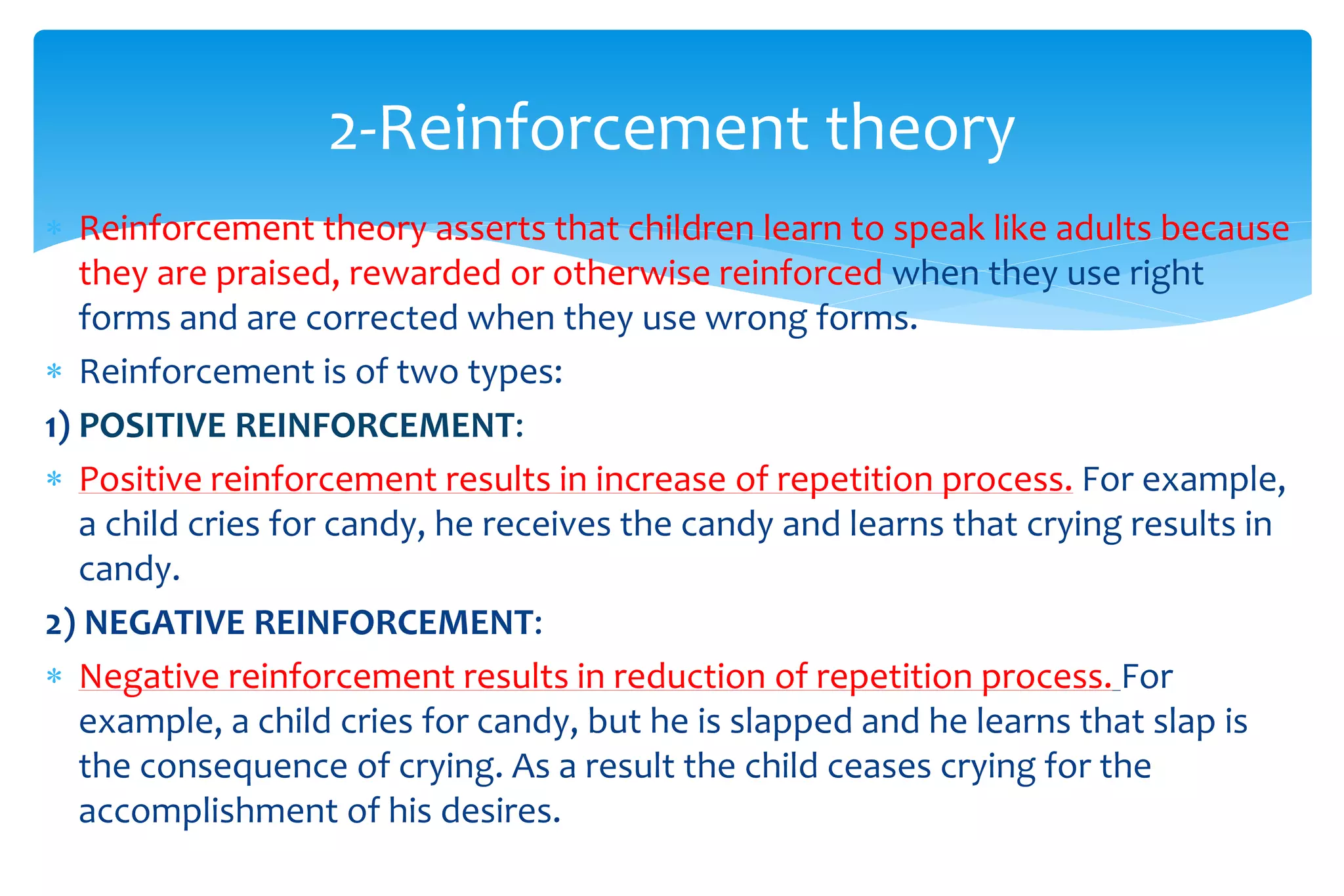 Theories of language acquisition | PPTX