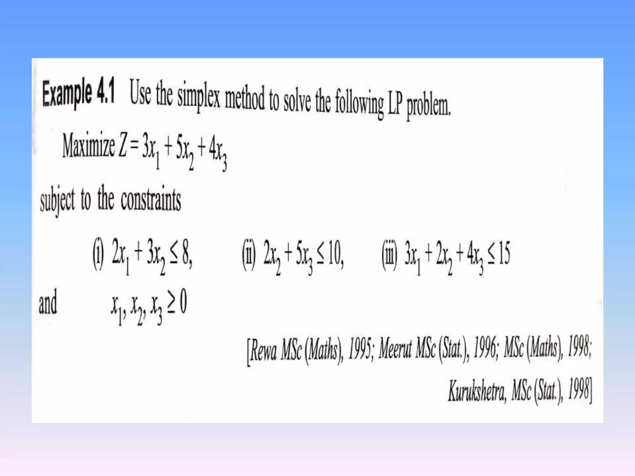 simplex method | PPT