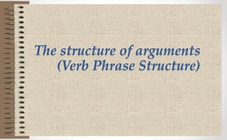 The structure of arguments | PPTX