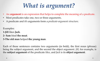 The structure of arguments | PPTX
