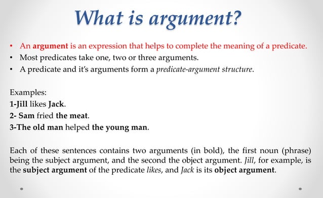 The structure of arguments | PPTX | Screenwriting | Content Production