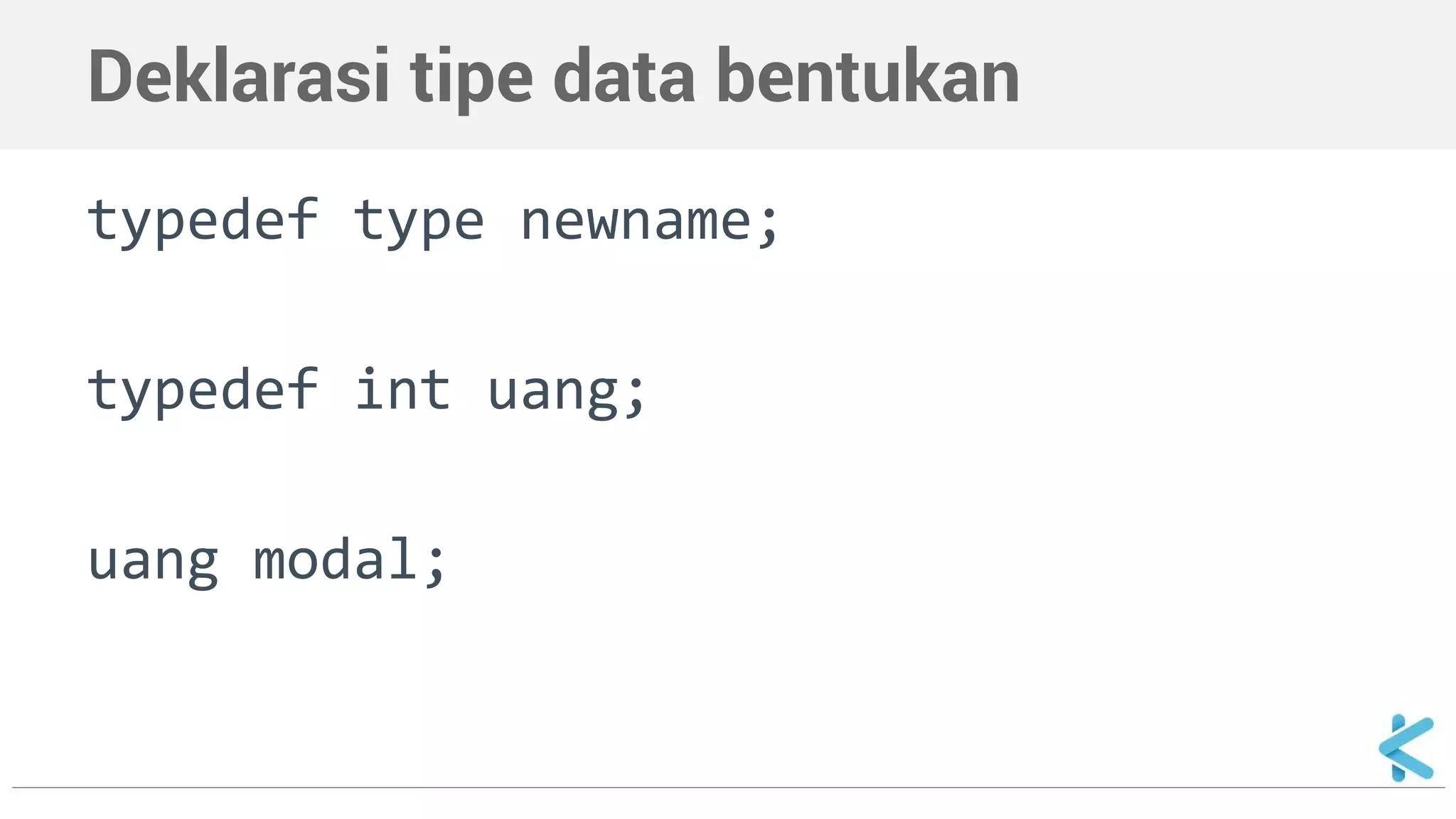 Pemrograman C++ - Tipe Data | PPT