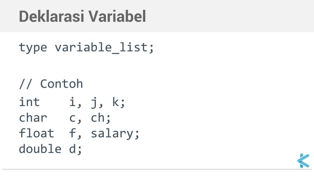 Pemrograman C++ - Tipe Data | PPT