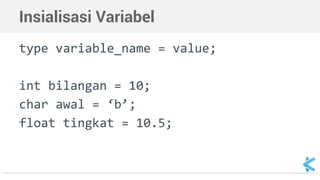 Pemrograman C++ - Tipe Data | PPT