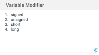 Pemrograman C++ - Tipe Data | PPT