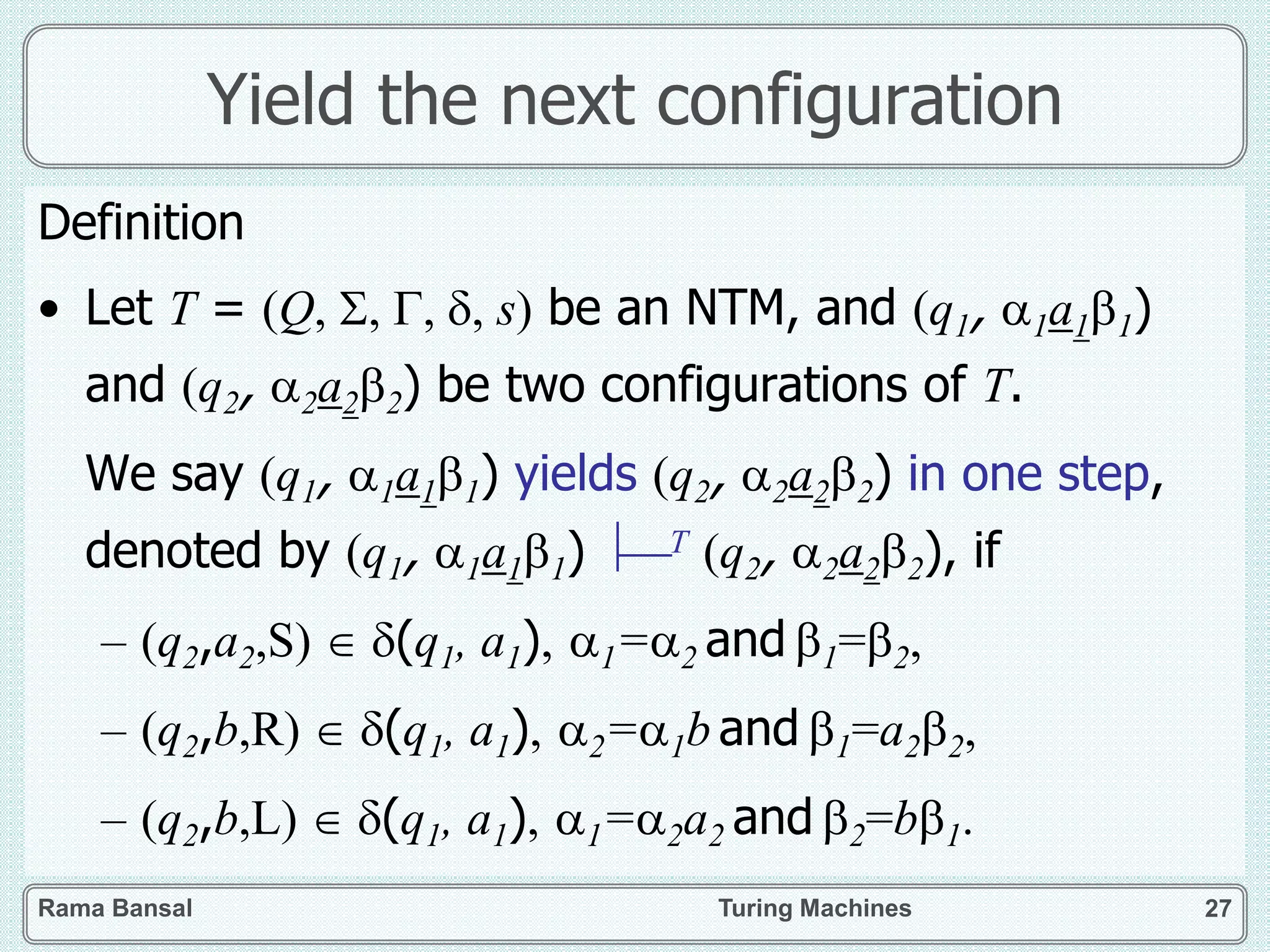 Turing Machines (TM) | PPT
