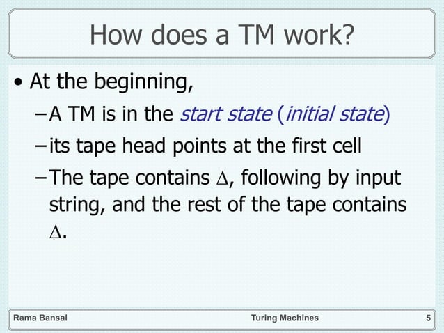 Turing Machines (TM) | PPT
