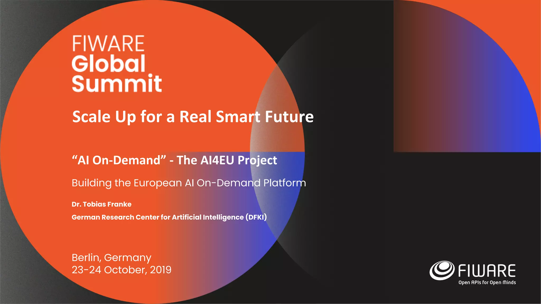 FIWARE Global Summit - AI on Demand – The AI4EU Project | PDF