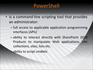 4 tools, sandboxed solutionds, web part development | PPT | Computing | Technology & Computing