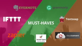 DAHLIA EL GAZZAR: Top 20 Apps to Fuel Your Productivity | PPTX