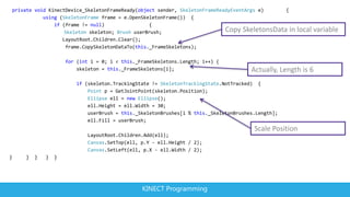 4 track kinect@Bicocca - skeletal tracking | PPT