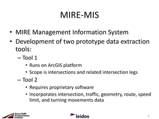 Roadway Data Extraction Technical Assistance Program (RDETAP) | PDF