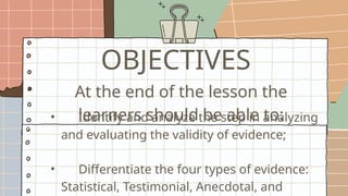 4-types-of-evidence ENGLISH SUJECT G9.pptx
