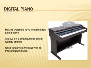 Types Of Keyboard Instruments