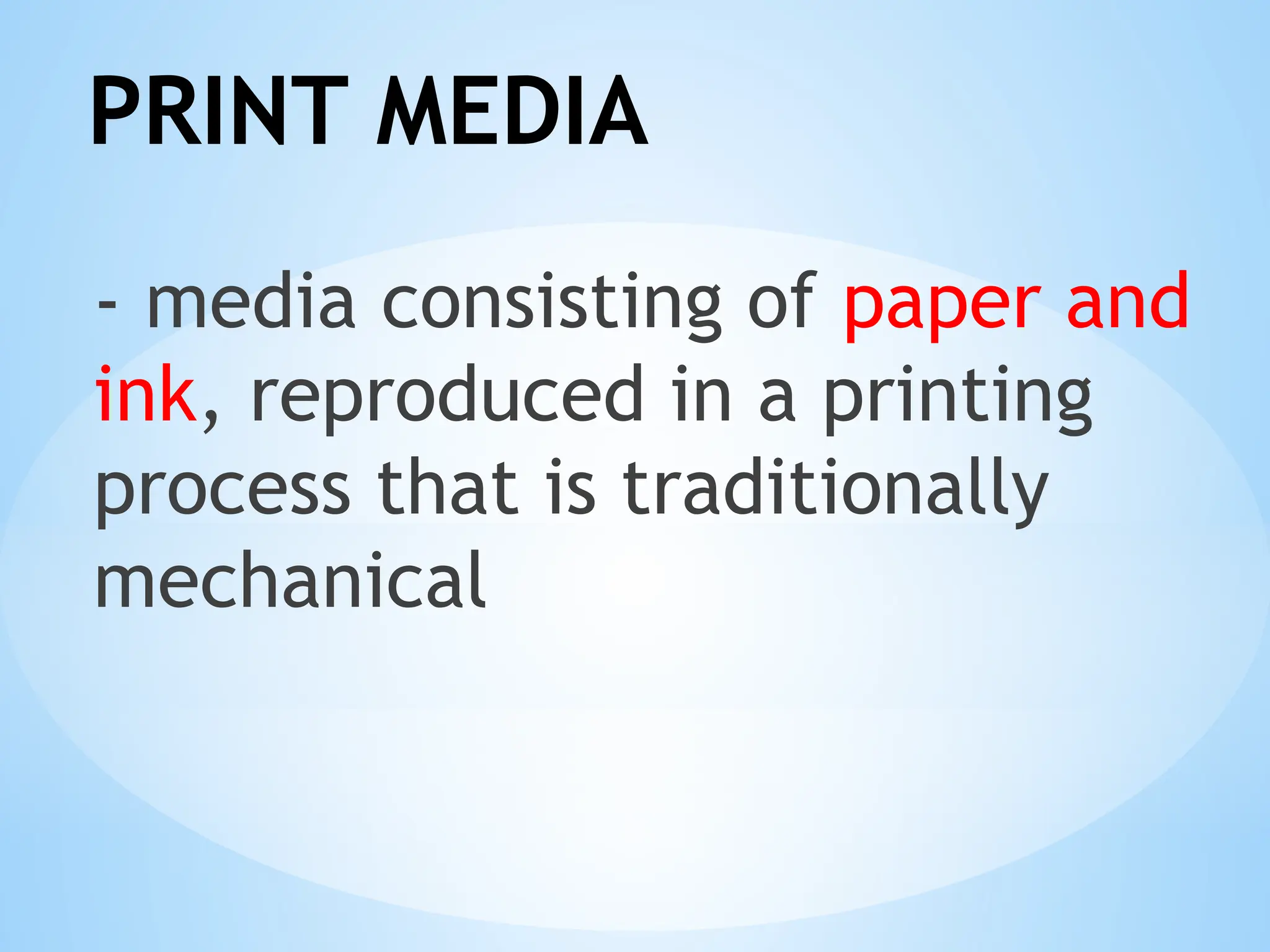 The types of media print, broadcast, new media | PPTX