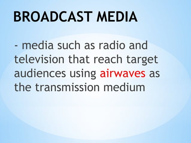 The types of media print, broadcast, new media | PPTX
