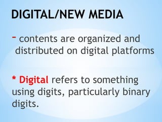 The types of media print, broadcast, new media | PPTX