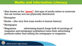 4-Types-of-Media.pptx. for e tech grade 11 studets | PPTX