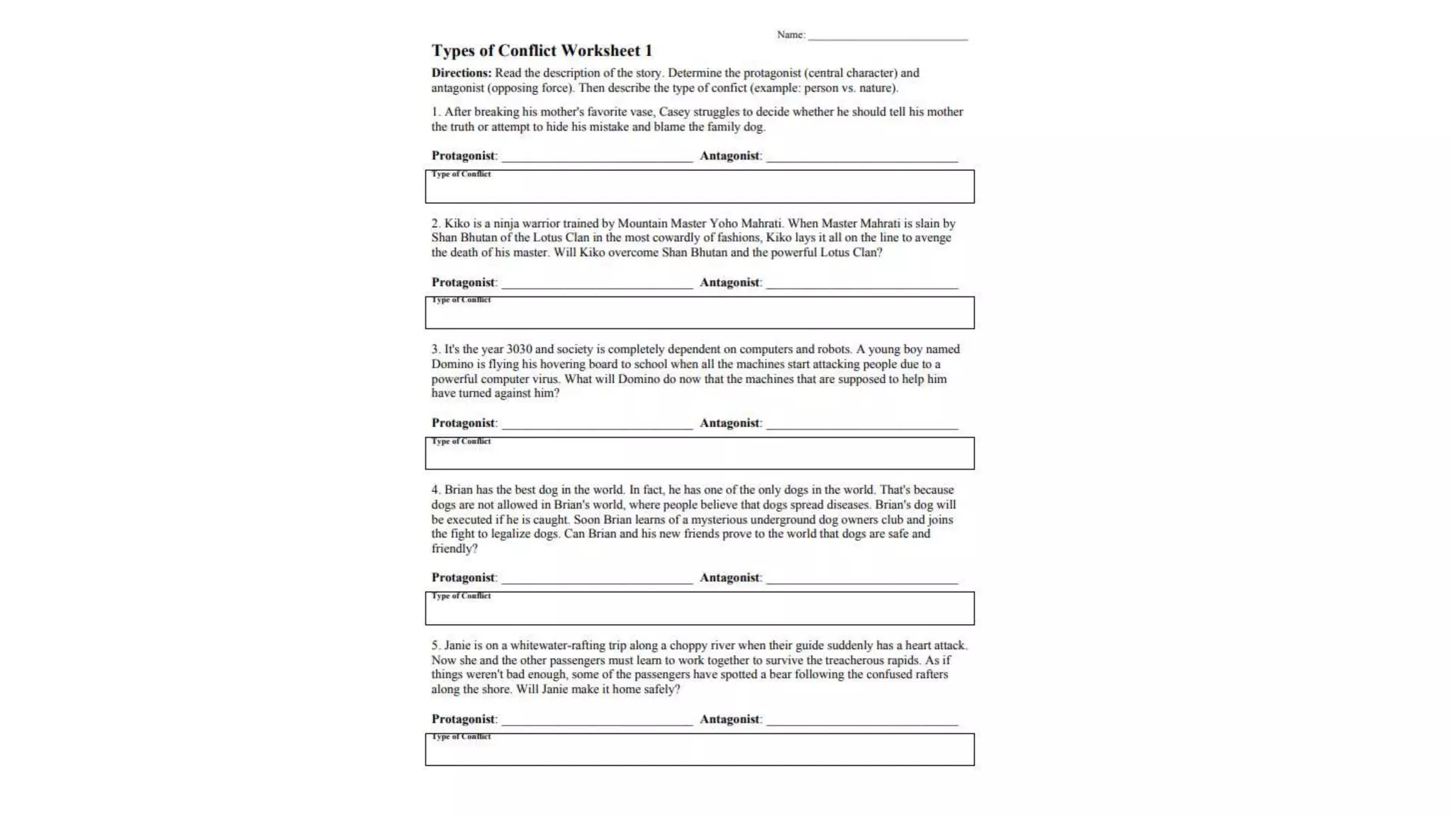 4 types of conflict | PPTX