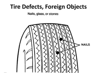 4 tyre pressure and defects | PPTX