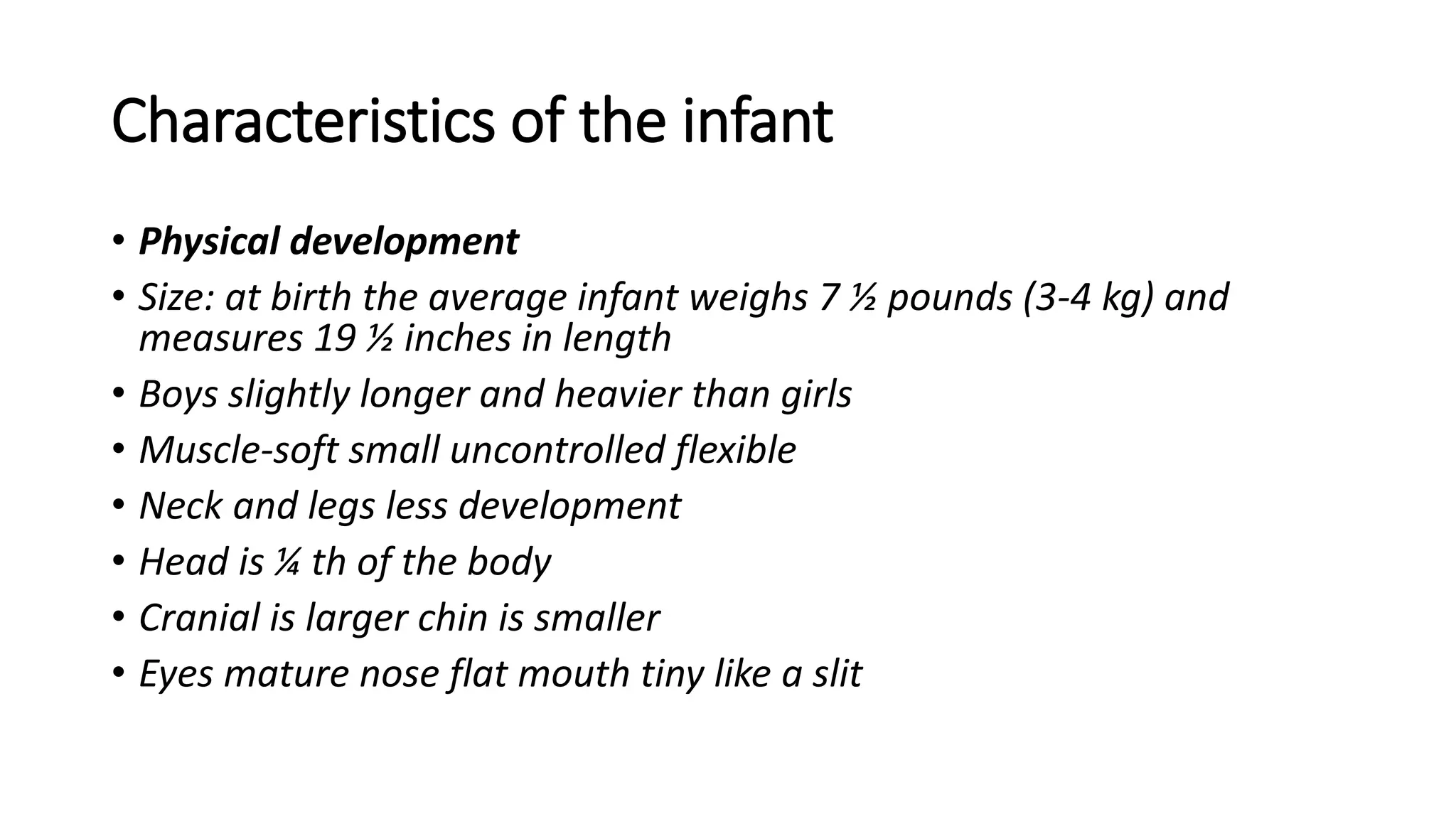Human growth and Development -infancy.pptx
