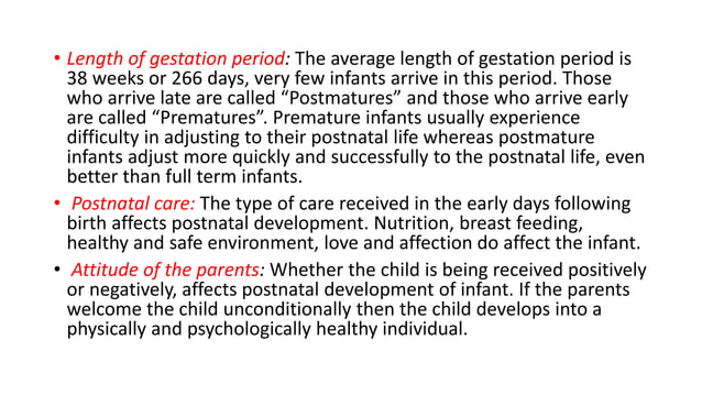 Human growth and Development -infancy.pptx | Pregnancy | Reproductive ...