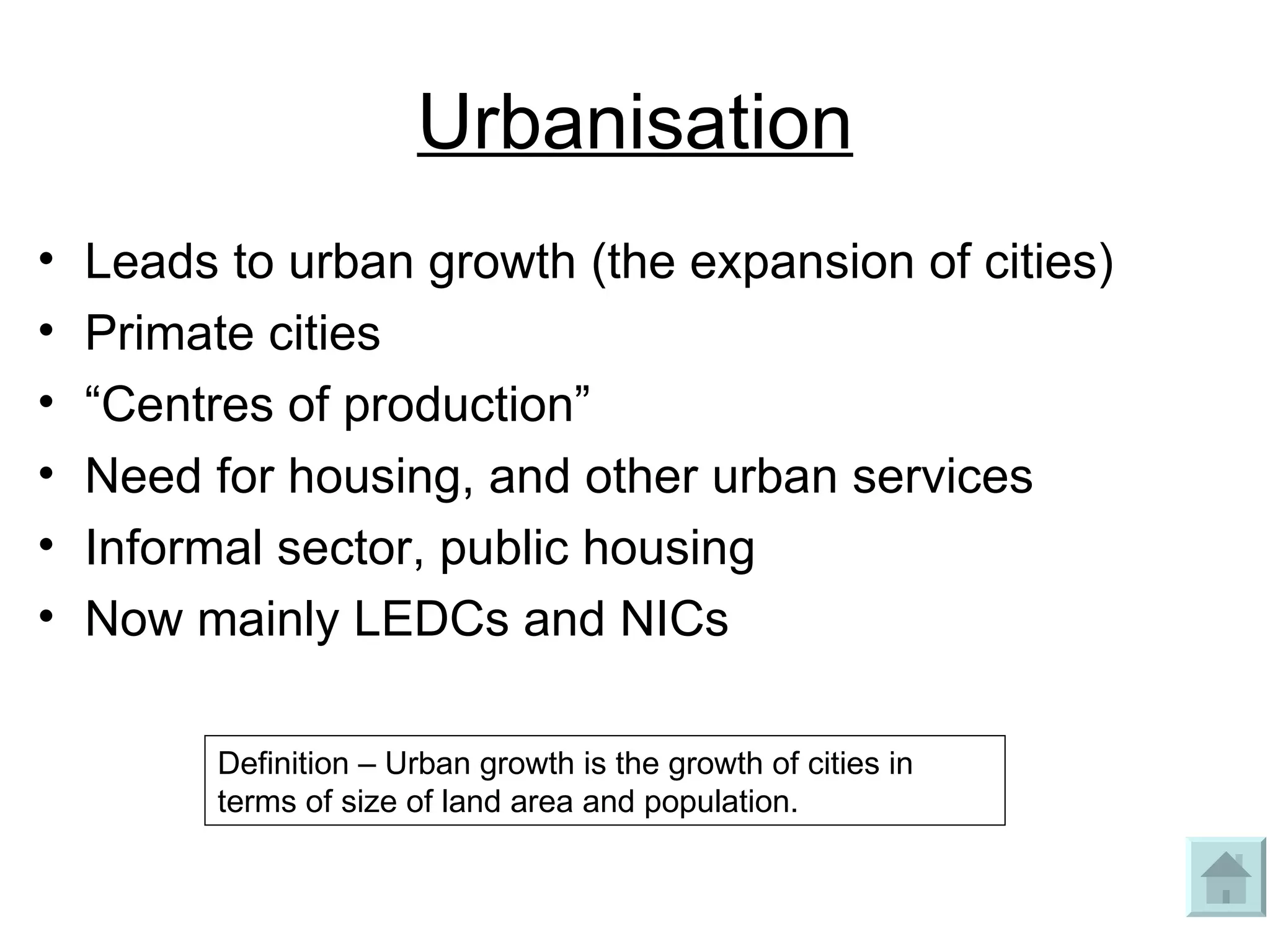 4 Urban Processes | PPT