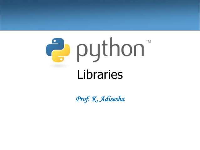 Python libraries | PDF | Programming Languages | Computing