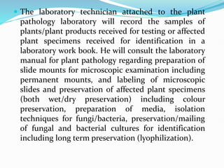 Symptomatic diagnosis and other techniques to detect pest / pathogen ...