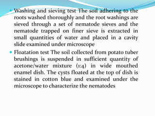 Symptomatic diagnosis and other techniques to detect pest / pathogen ...