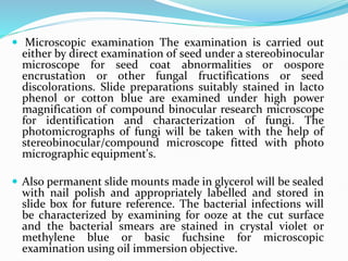 Symptomatic diagnosis and other techniques to detect pest / pathogen ...